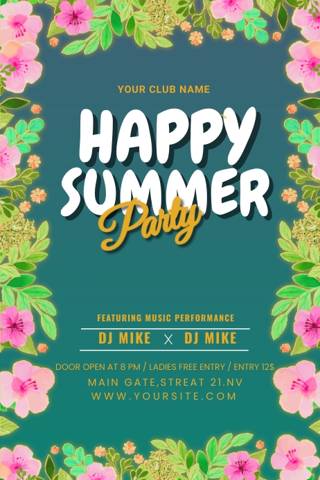 SUMMER POSTER Template | PosterMyWall
