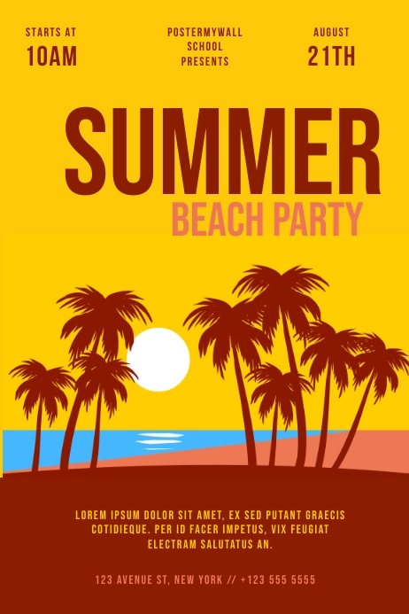 summer poster template | PosterMyWall
