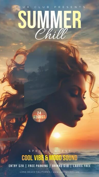 Summer Relaxation Party Instagram Ad Template | PosterMyWall