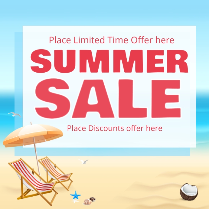 Summer Sale 1 Template | PosterMyWall