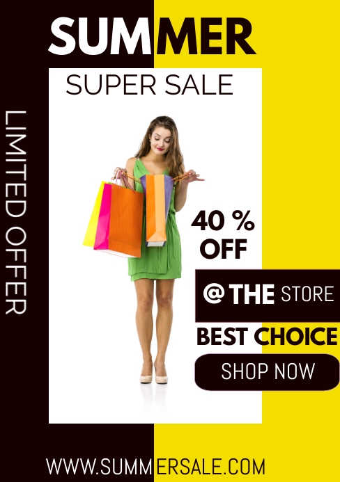 SUMMER SALE 40 % OFF Template | PosterMyWall SUMMER SALE 40 % OFF Template | PosterMyWall