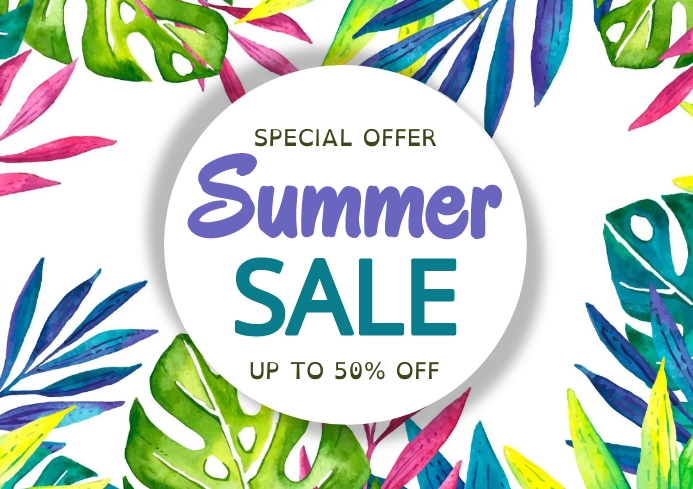 Summer Sale A4 Template | PosterMyWall