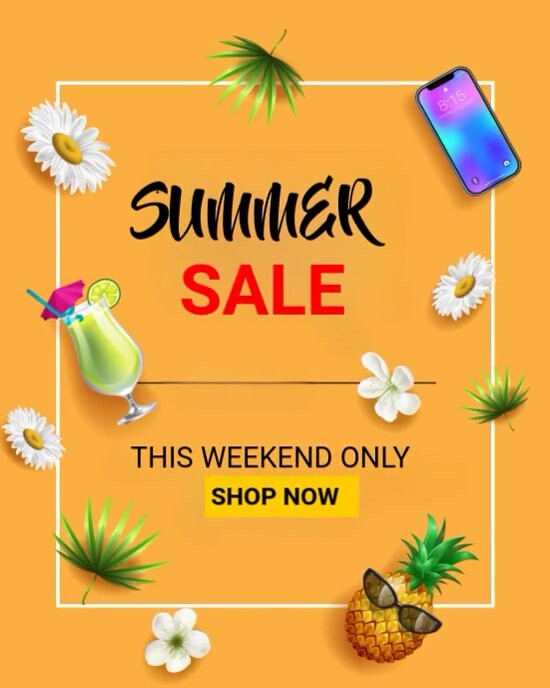 Summer sale Ads Template | PosterMyWall