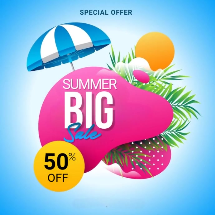 Summer sale ads Template | PosterMyWall