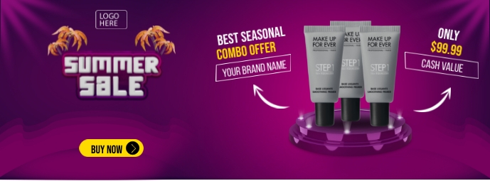 Summer Sale Cosmetics ADS Template | PosterMyWall