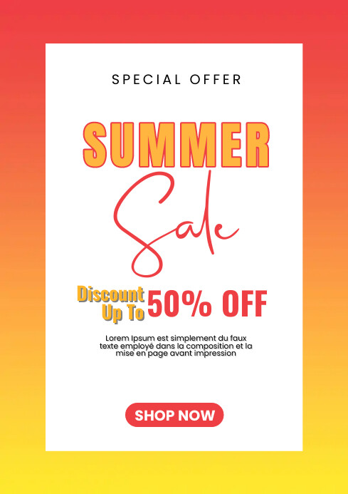 Summer Sale Template | PosterMyWall