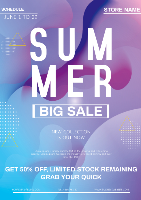Summer Sale Template | PosterMyWall