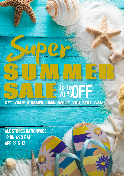 Summer Sale Template | PosterMyWall