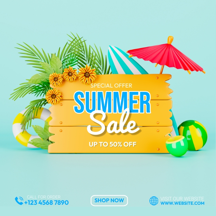 Summer Sale Template | PosterMyWall