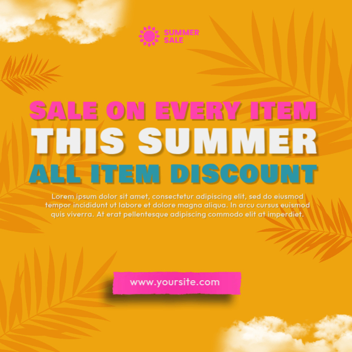 Copy of Summer Sale Discount Ads | PosterMyWall