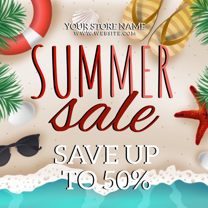 Copy of summer sale event design template | PosterMyWall