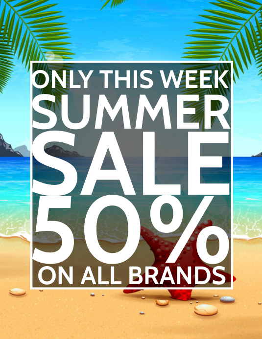 SUMMER SALE EVENT Flyer Template | PosterMyWall