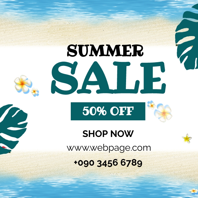 SUMMER SALE FLYER Template | PosterMyWall