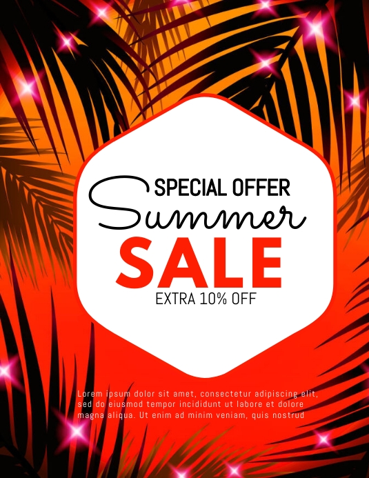 Summer Sale Flyer Template | PosterMyWall