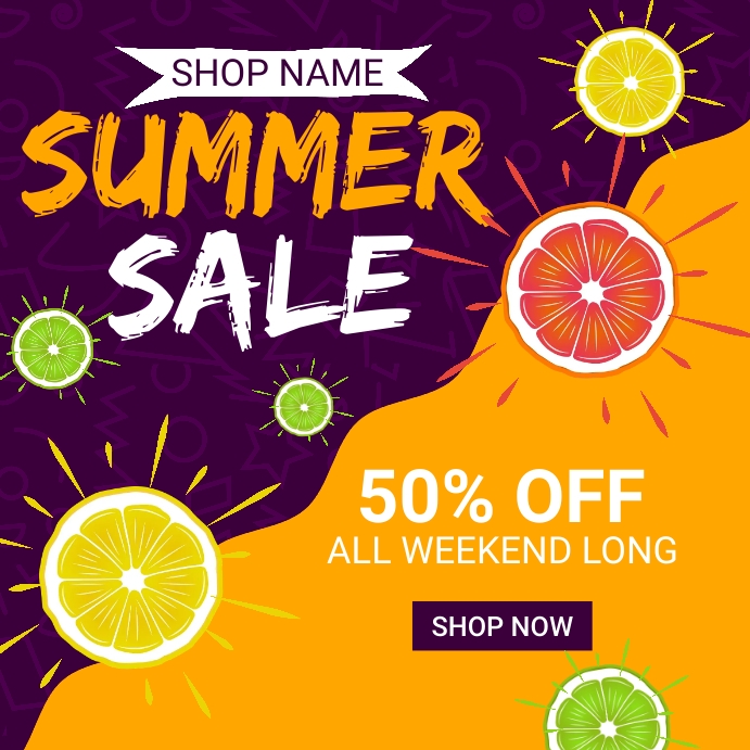 Summer Sale Instagram Post Template | PosterMyWall