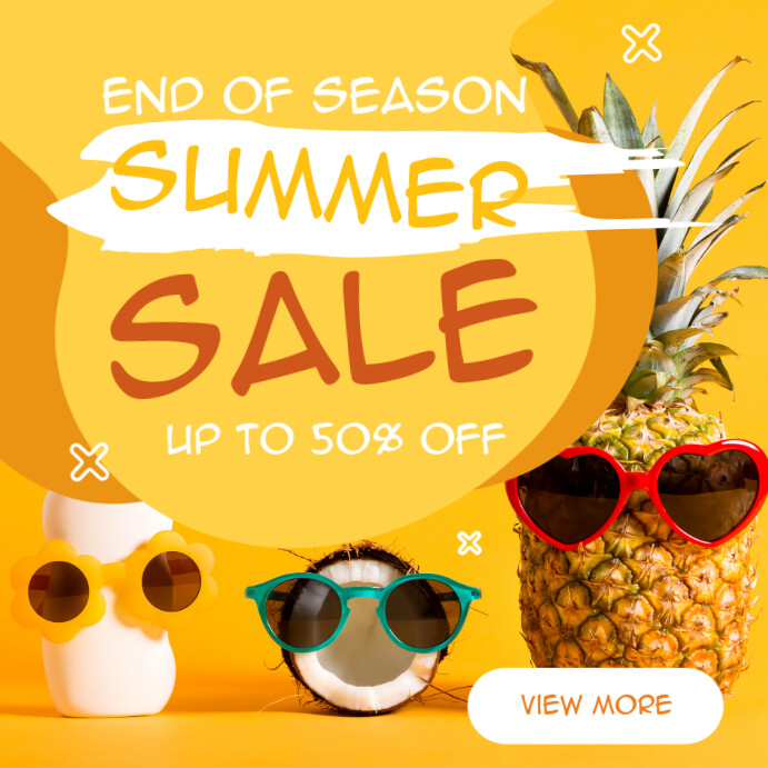 summer sale instagram post template. | PosterMyWall