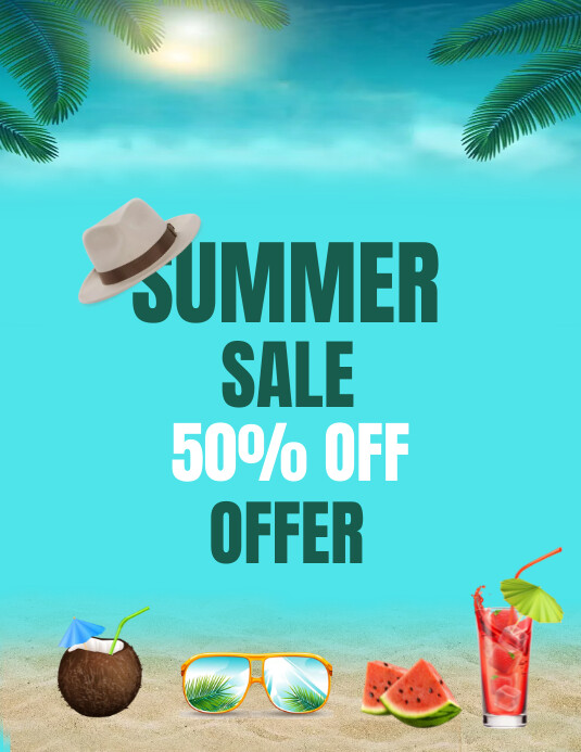 Summer sale offer Template | PosterMyWall