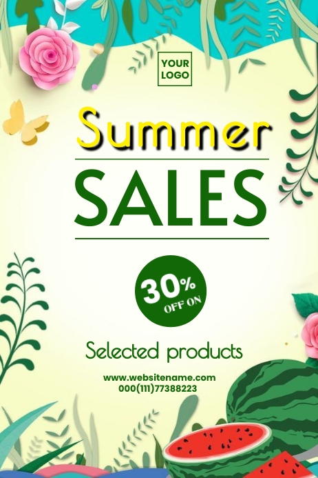 summer sale poster Template | PosterMyWall