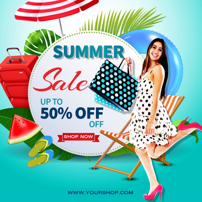 SUMMER SALE POSTER Template | PosterMyWall