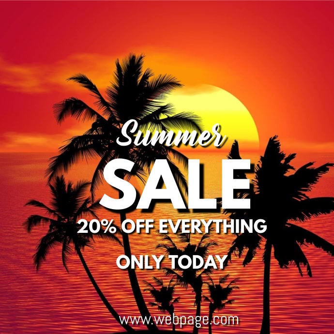 Summer Sale Video ad Template | PosterMyWall