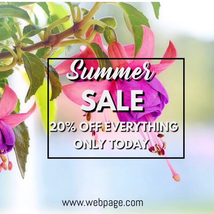 Summer Sale Video ad Template | PosterMyWall