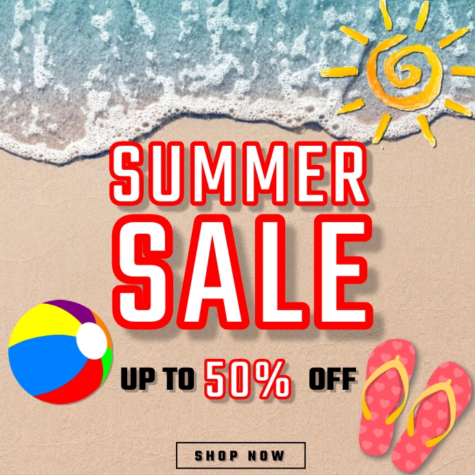SUMMER SALE.E Template | PosterMyWall