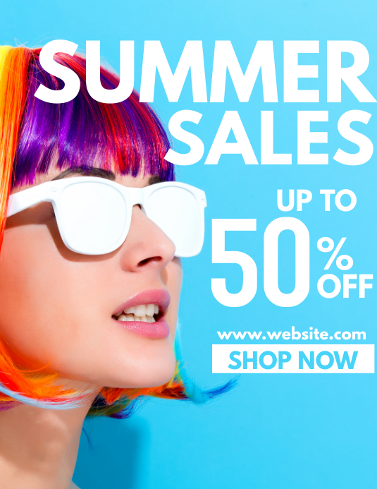summer sales flyer template design | PosterMyWall