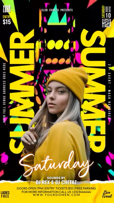 Summer Saturday Template | PosterMyWall