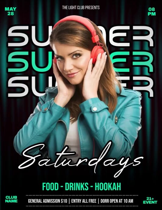 Plantilla de Summer Saturday Party | PosterMyWall