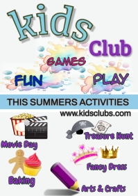 Summer School, Kids Club Flyer Template | PosterMyWall