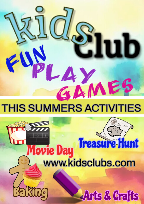Summer School, Kids Club Flyer Template | PosterMyWall