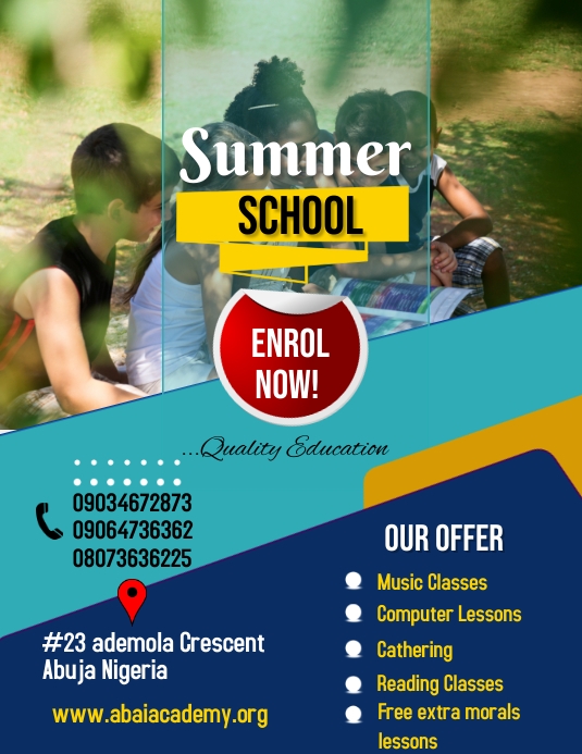 Summer School (4) Template | PosterMyWall