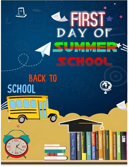 Summer school day flyer Template | PosterMyWall
