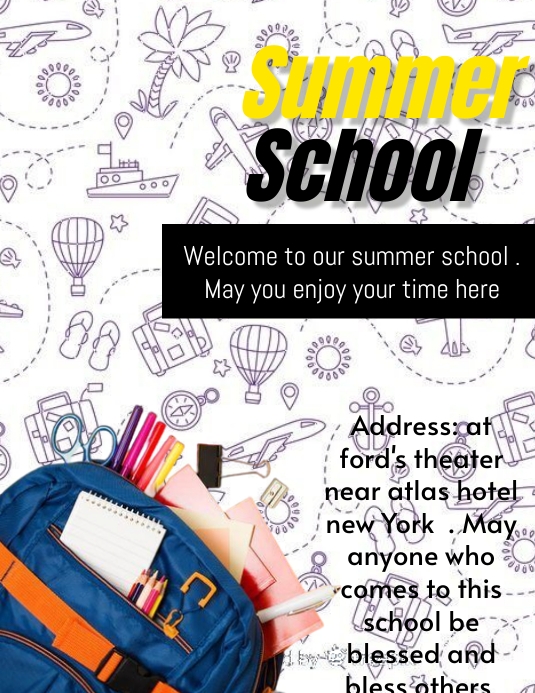 Summer School Template | PosterMyWall