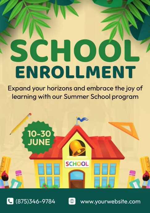 Copy of Summer School Enrollment | PosterMyWall
