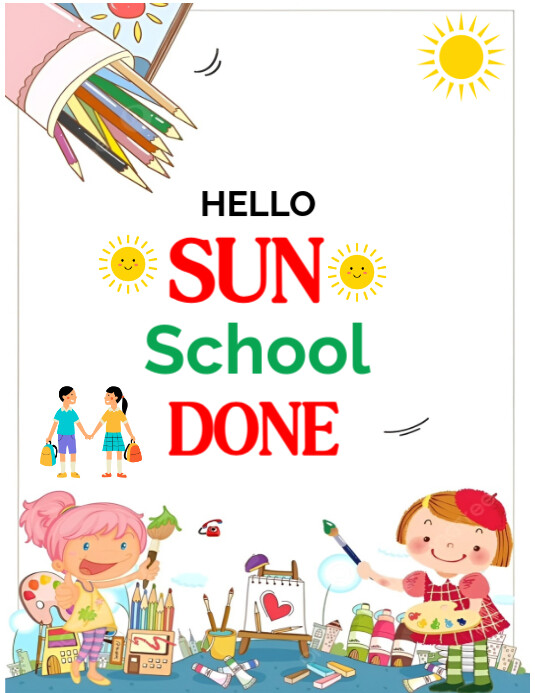 Copy of Summer School Poster, Summer School Flyer Template Free, Summer ...