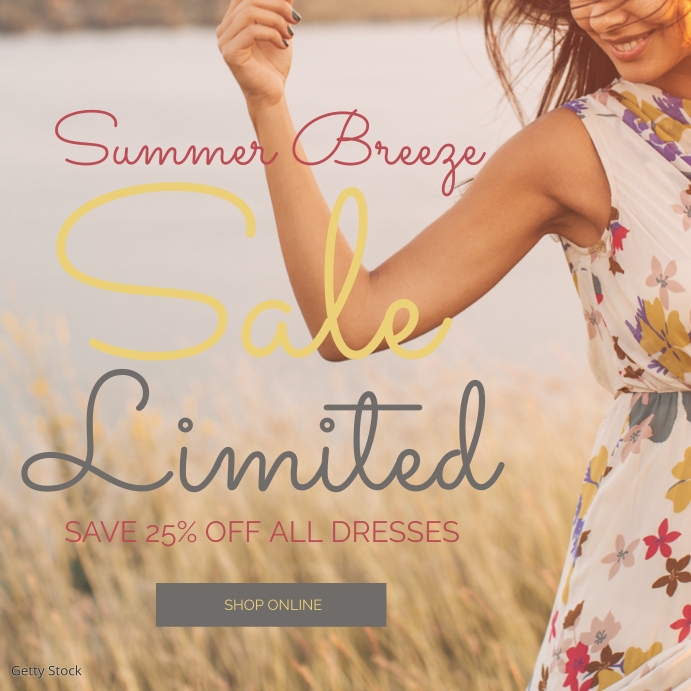 Summer Script Sale Ad Templates | PosterMyWall
