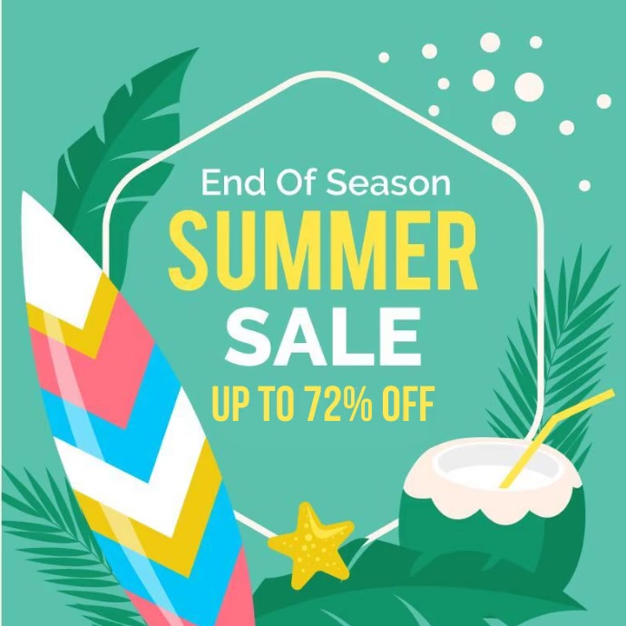 Copy of SUMMER SEASON SALE AD TEMPLATE | PosterMyWall