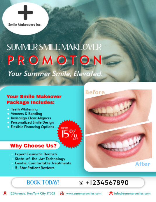 Copy of Summer Smile Makeover Promo Flyer | PosterMyWall