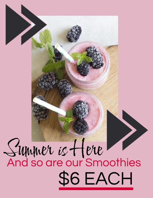 Copy of Summer Smoothie Ads | PosterMyWall