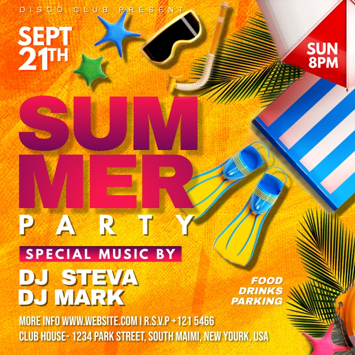 Summer social media ad Template | PosterMyWall