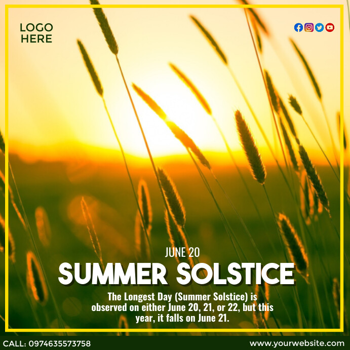 Modèle Summer Solstice | PosterMyWall