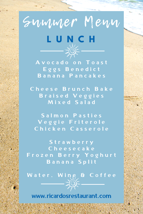 Summer Specials Menu Template | PosterMyWall