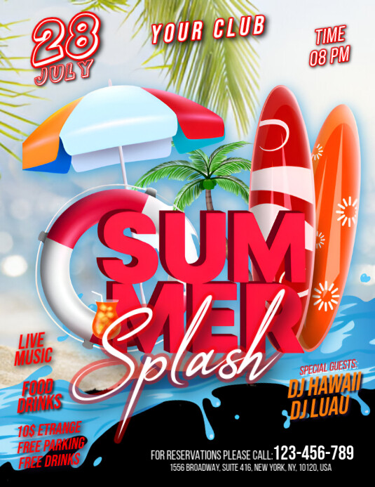 Copy of summer splash | PosterMyWall