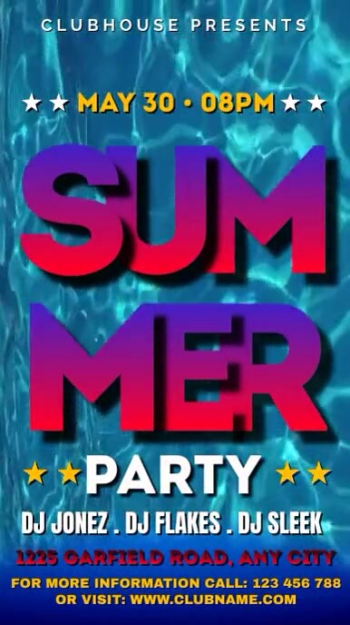 Plantilla de SUMMER SPLASH POOL PARTY FLYER TEMPLATE | PosterMyWall