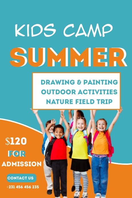Summer Sports Camp Poster Template | PosterMyWall
