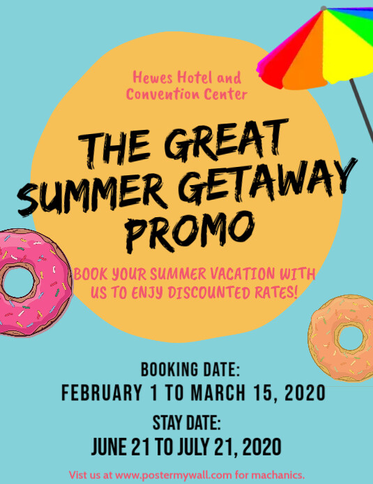 Copy of Summer Spring Getaway Poster Template | PosterMyWall