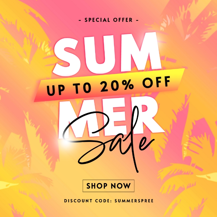 Summer Store Sale Retail Advertisement | PosterMyWall