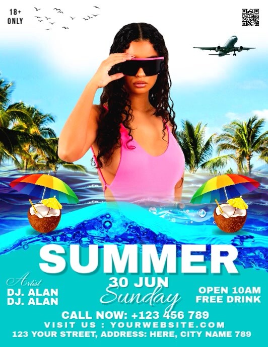 Summer Sunday Flyer Template | PosterMyWall