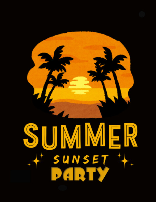summer sunset party Template | PosterMyWall